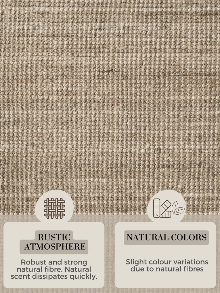 Hanse Home, Kusový koberec Jaipur 105975 Grey/Brown kruh, 160x160 (průměr) kruh, béžová, chodba / předsíň