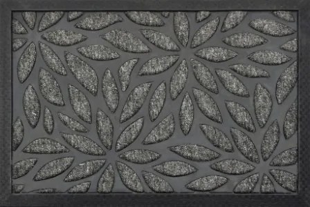 Obdélníková rohožka PLANTS 40x60 cm šedá