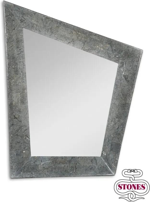 Stones Zrcadlo DIAMOND 117x91x11cm,šedé