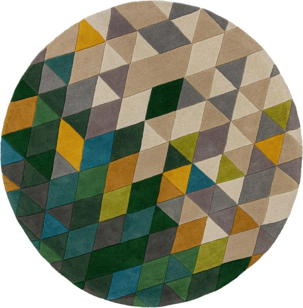 XXXLutz VLNĚNÝ KOBEREC, 160 cm zelená, vícebarevná Flair Rugs - Online Only koberce & rohožky - 003165017301