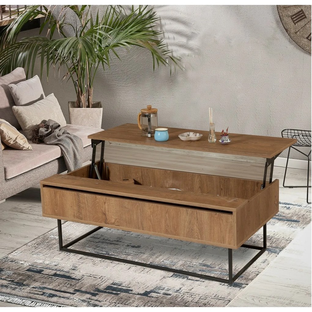 Konferenční stolek Est Walnut and Black