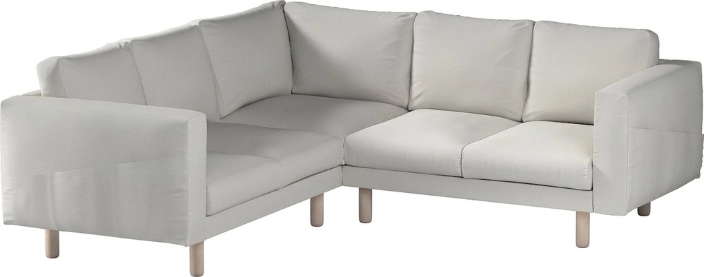 Potah na pohovku IKEA Norsborg rohová 4-místná barva šedá látka lesklé, pletený vzor, sametová