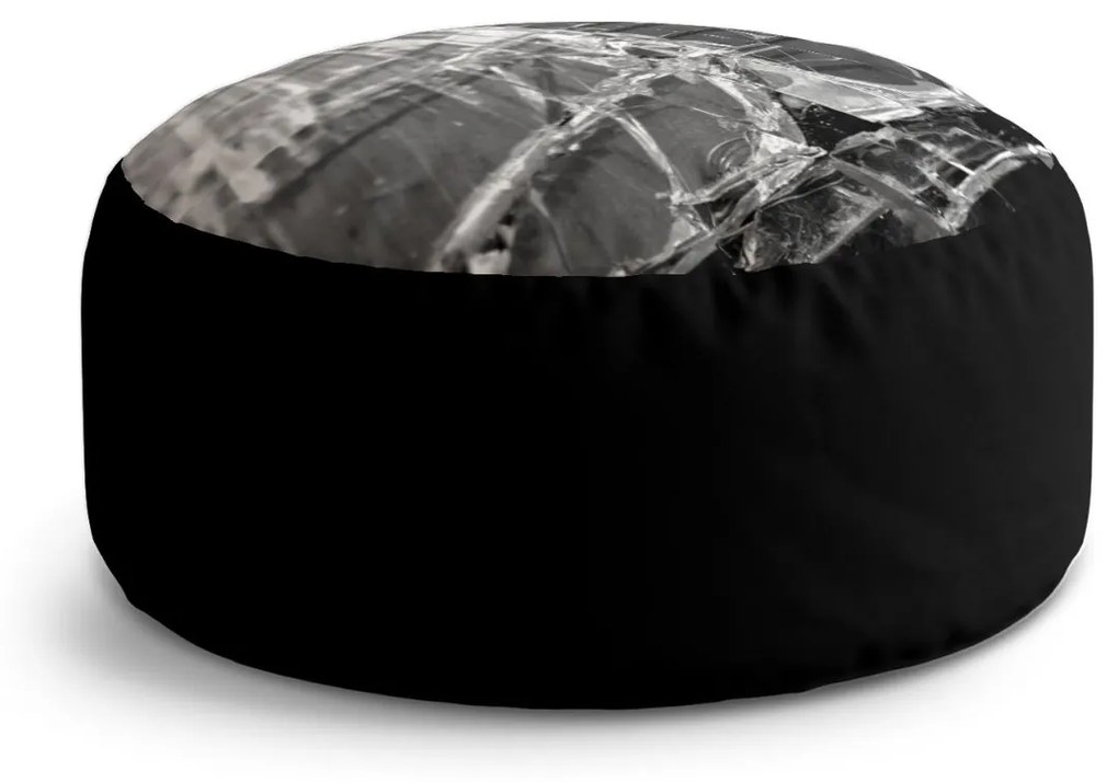 Sablio Taburet Circle Rozbité sklo: 38x48 cm