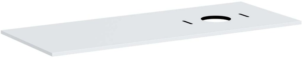 Hansgrohe Xilesa E - Deska pod umyvadlo, 138x55 cm, výřez vpravo, matná bílá 54279700