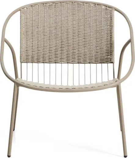 Taupe zahradní křeslo Atrani – Kave Home