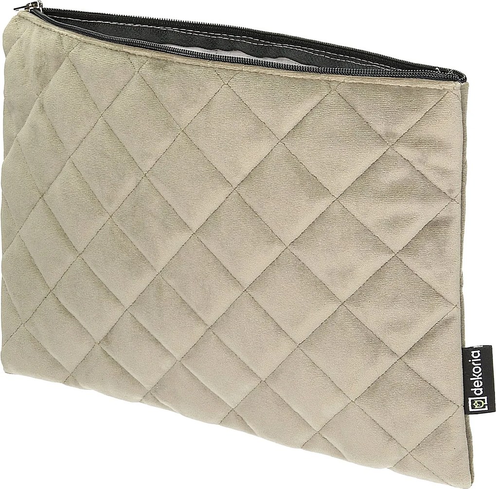 Pouzdro na tablet Velvet barva šedá látka lesklé, sametová