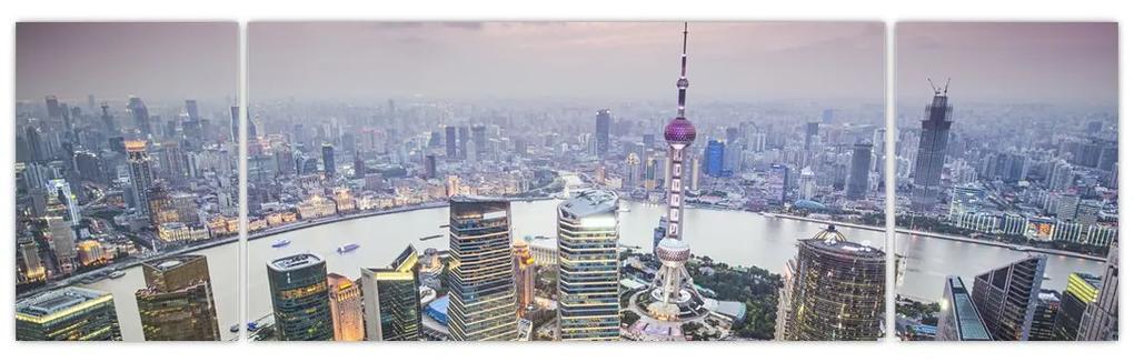 Obraz - Shanghai, Čína (170x50 cm)