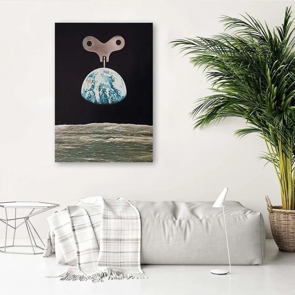 Gario Obraz na plátně Planeta Země jako hrací skříňka - Lili Chartrand Rozměry: 40 x 60 cm