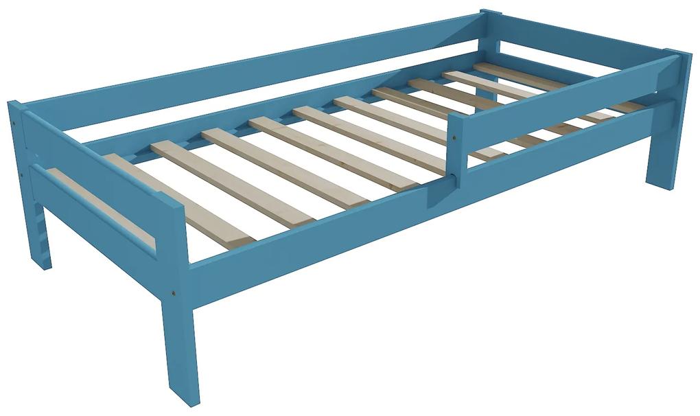 Vomaks Dětská postel se zábranou VMK006C KIDS Rozměr: 100 x 200 cm, Barva: barva bílá