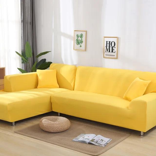 Elastický potah na pohovku či křeslo (2 sedadlový + 4 sedadlový) Barva: 2 žlutá