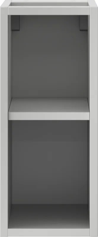 Mexen Box-A, otevřená skříňka s policí 20 cm, šedá matná, 91AX2-0200-470-0-62