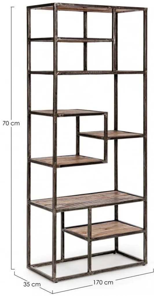 BIZZOTTO knihovna ELMER 170x70 cm 0746317
