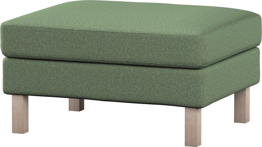 Potah na podnožku IKEA Karlstad barva zelená látka pletený vzor