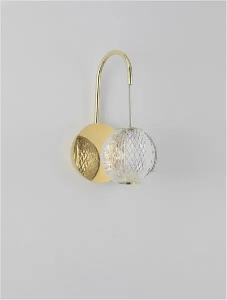 Designové nástěnné svítidlo Brillante zlatá