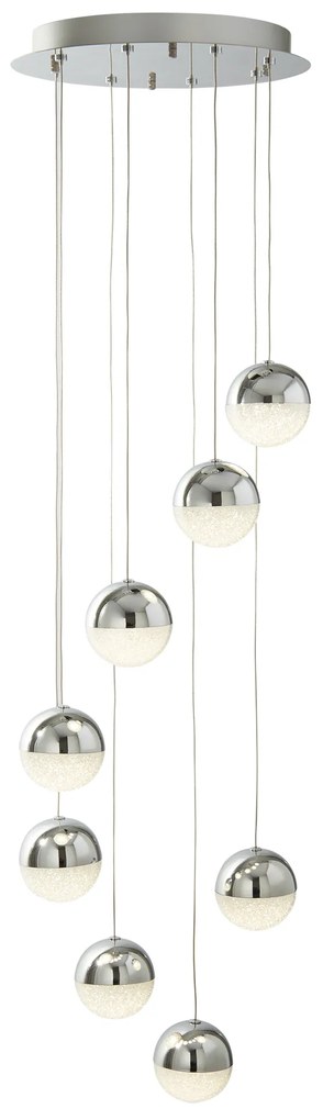 Searchlight MARBLES 5848-8CC moderní závěsné LED svítidlo