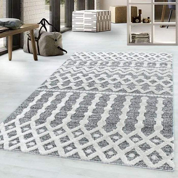 Vopi | Kusový koberec Pisa 4710 grey - Kruh průměr 120 cm