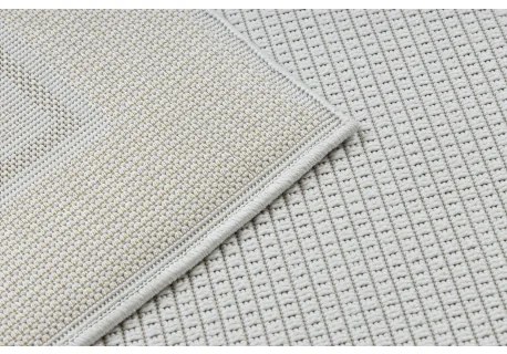 Dywany Luszczow Kusový koberec TIMO 5979 SISAL venkovní rám bílý Rozměr koberce: 240 x 330 cm