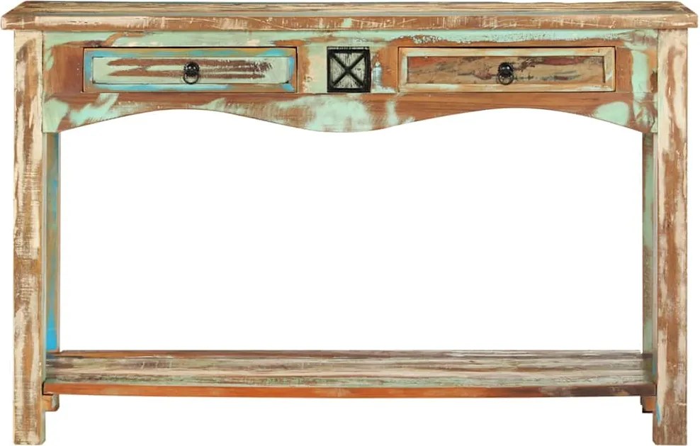 Konzolový stolek 120 x 40 x 75 cm masivní recyklované dřevo 247925
