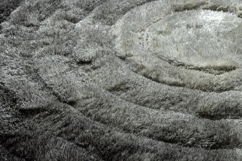 Dywany Łuszczów, Kusový koberec Flim 008-B2 Circles grey, 80x150, šedá, ložnice