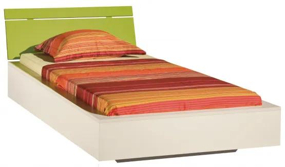 Dětská jednolůžková postel Gillian, Barevné provedení 8 krém / limetka