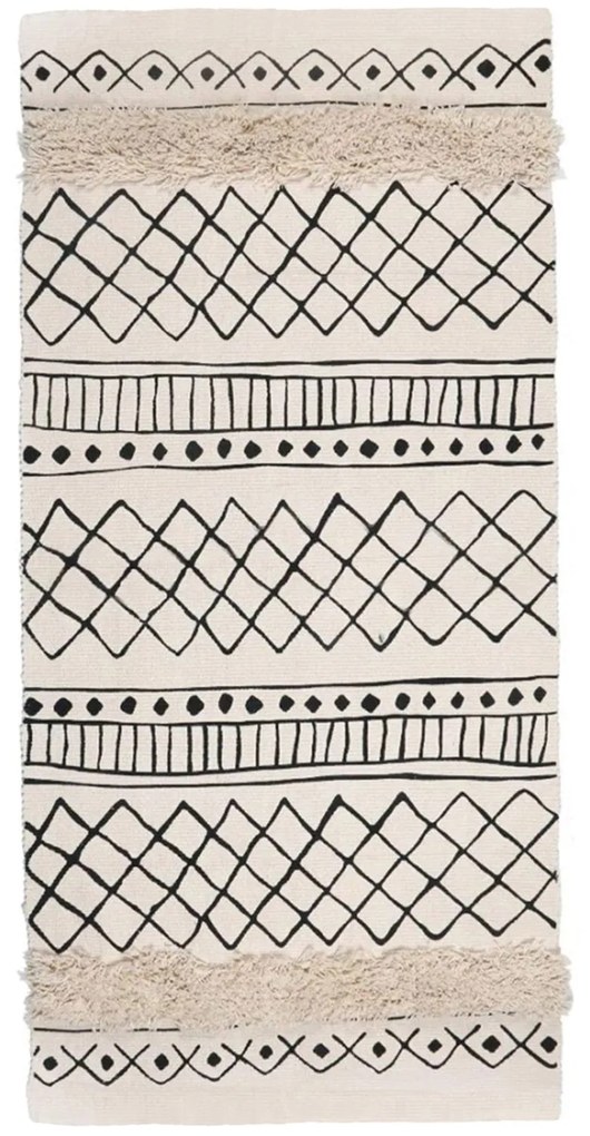 Tutumi, koberec Boho 160x50 cm 322151, bílá-šedá, HOM-06807