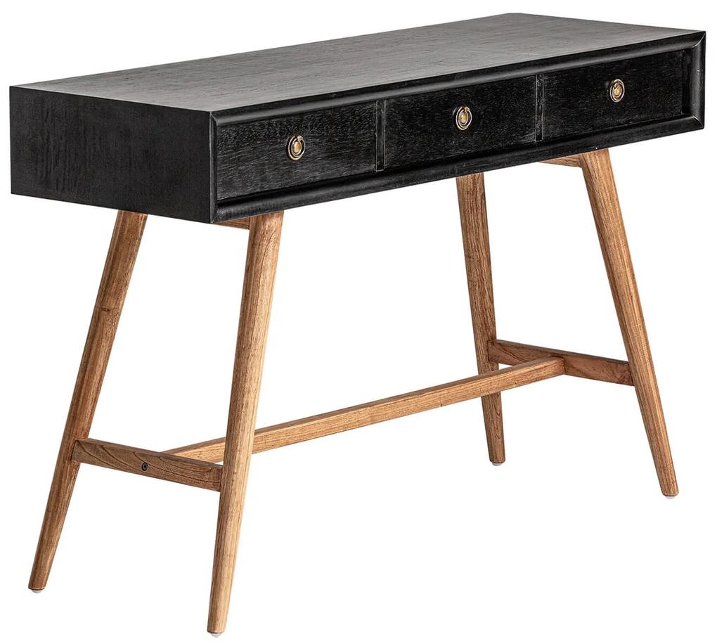 Konzolový stolek kienso 120 x 40 cm černý MUZZA