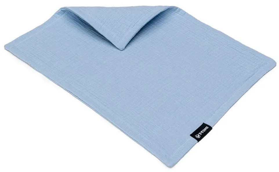 T-tomi Bio mušelínová plena pod hlavičku Blue