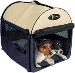 Trixie GmbH a Co.KG Přepravka Tcamp nylon 40x40x55cm Modrá/Béžová 1ks*