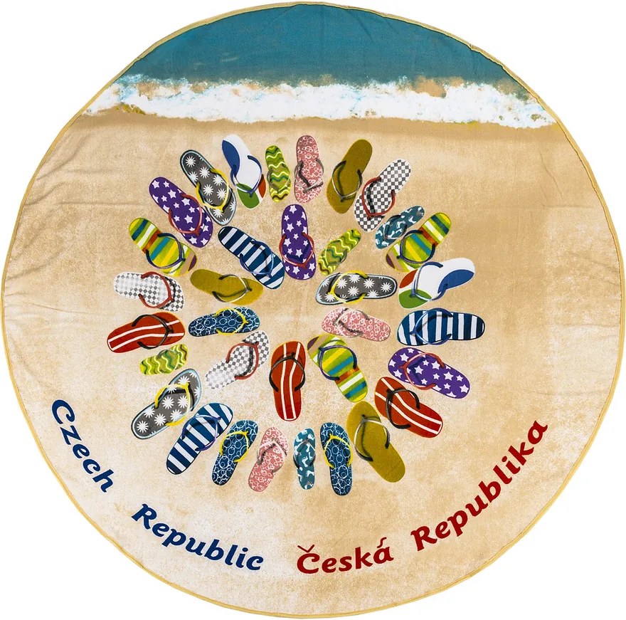 JAHU Plážová osuška micro Flip-Flops, 150 cm