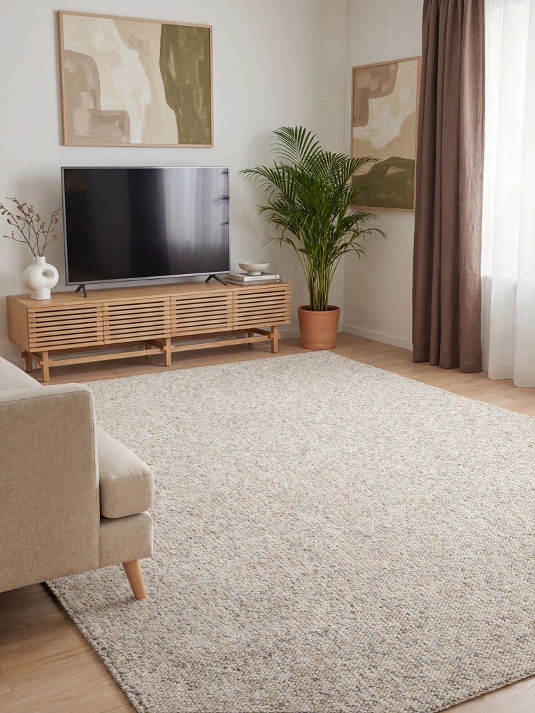 ELLE Decoration, Kusový koberec Wolly Ultra 106230 Dark Cream z kolekce Elle, 200x290, béžová, ložnice