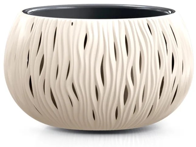 MAXIVA Květináč - SANDY BOWL, Ø 37 cm Barva: krémová