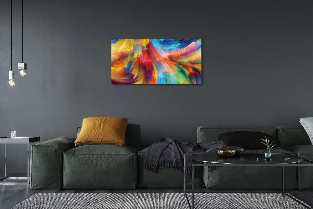 Obrazy na plátně Nepravidelné barevné proužky fraktály 120x60 cm