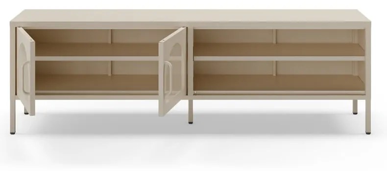 Krémový TV stolek 160x50 cm Diora – Marckeric