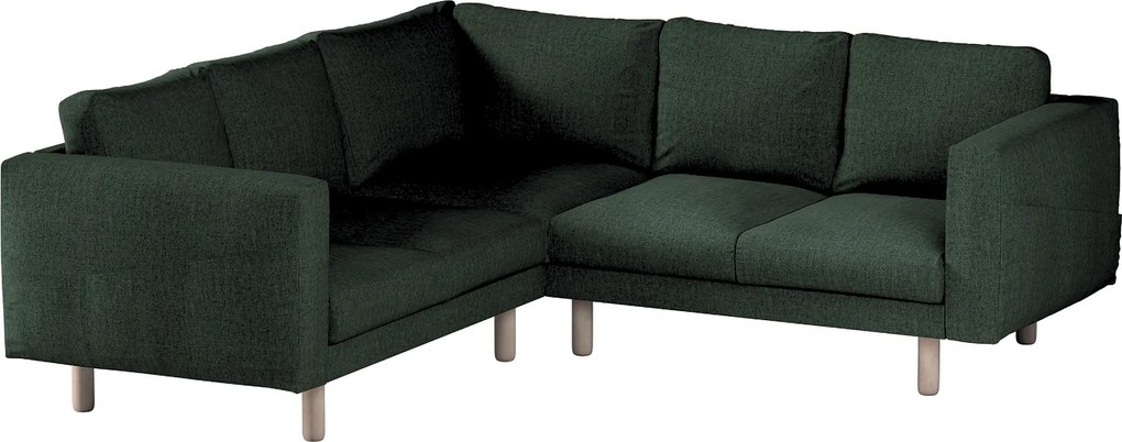 Potah na pohovku IKEA Norsborg rohová 4-místná barva zelená látka pletený vzor