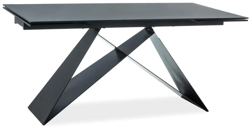 Jídelní stůl rozkládací WESTIN II černý kámen/černý mat