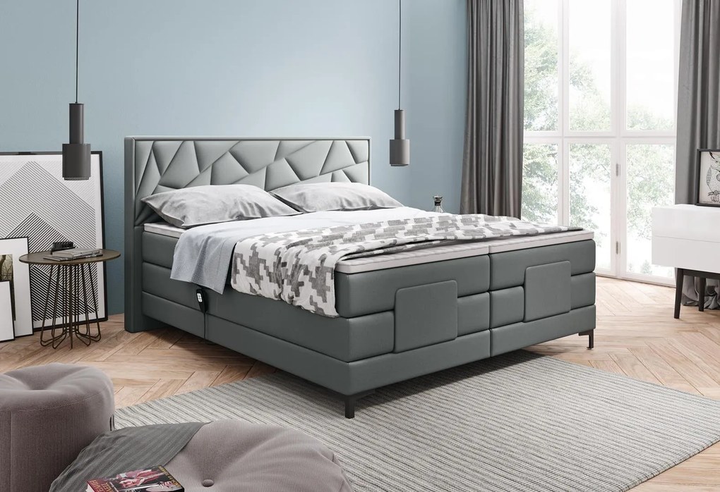 Kvalitní box spring postel Hermes 180x200 s výběrem potahu!