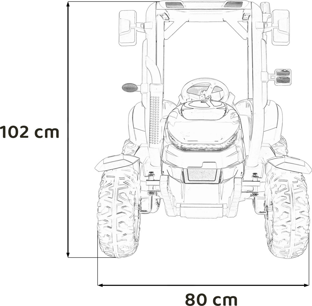Ramiz Traktor BLAST s přívěsem modrý
