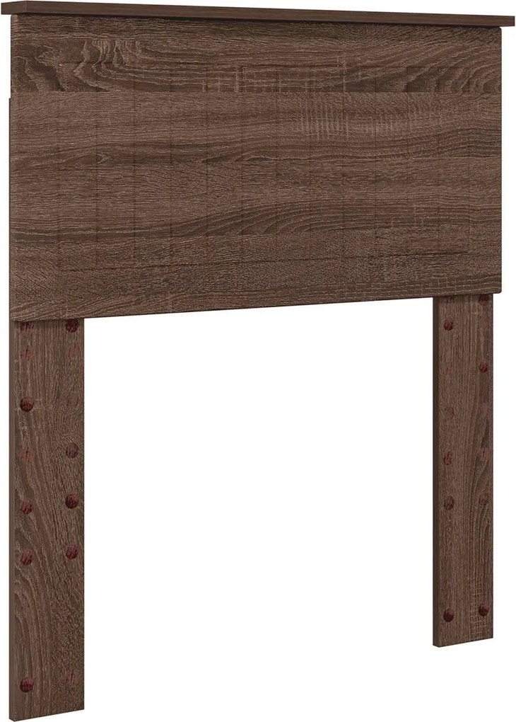 Rám postele se zásuvkou Hnědý dub 75 x 190 cm Inženýrské dřevo 3410762