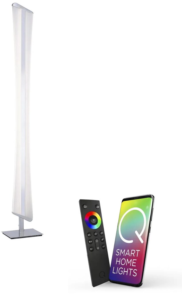 PAUL NEUHAUS Q-RILLER, LED stojací svítidlo, Smart-Home RGB plus 3000K PN 843-17