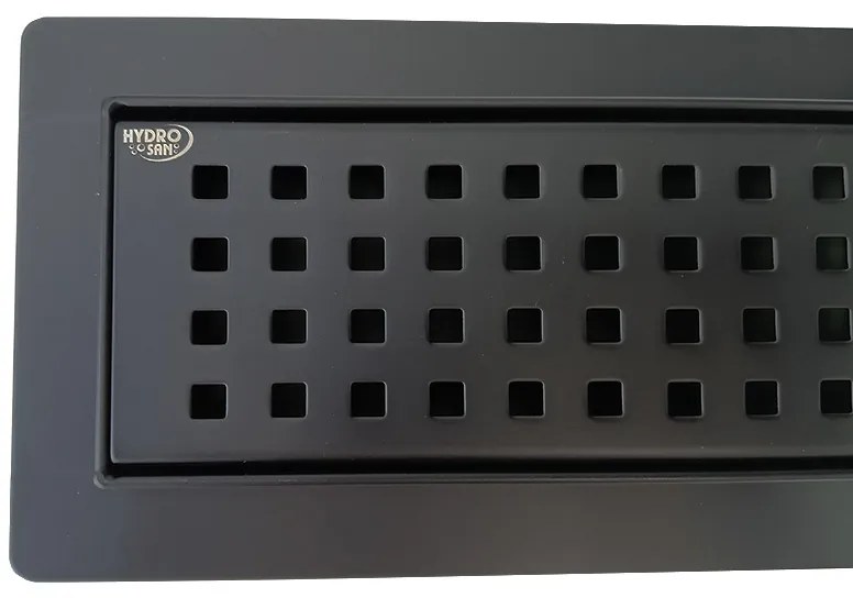 BPS-koupelny Sprchový odtokový žlab DL01 QUBE G3 HYD-2679 50 cm, černý
