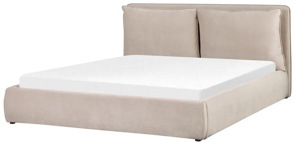Manželská postel 180 cm Berit (béžová) (s roštem) (s úl. prostorem). 1077895