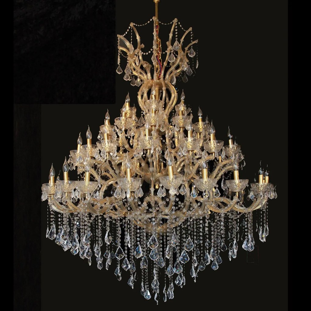 Křišťálový lustr - 200-270 * Ø170 cm