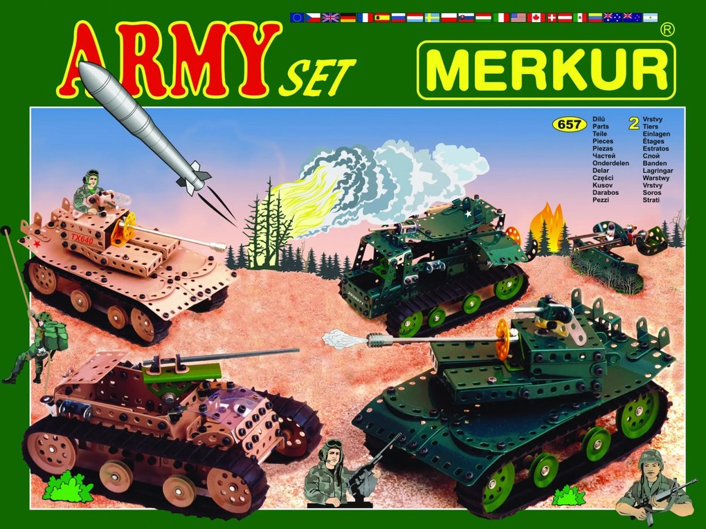 Stavebnice merkur army set