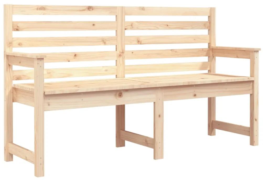 Zahradní lavice 159,5 x 48 x 91,5 cm masivní borové dřevo,  824067