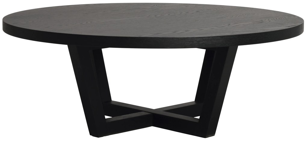 ROWICO Kulatý konferenční stolek BOXFORD ø110 cm černý