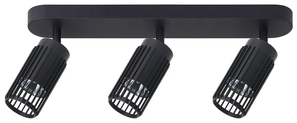 Bodové svítidlo Vertical, 3x černé kovové stínítko, b