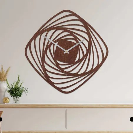 Designové dřevěné hodiny - nástěnné hodiny s 3D efektem l SENTOP PR0352