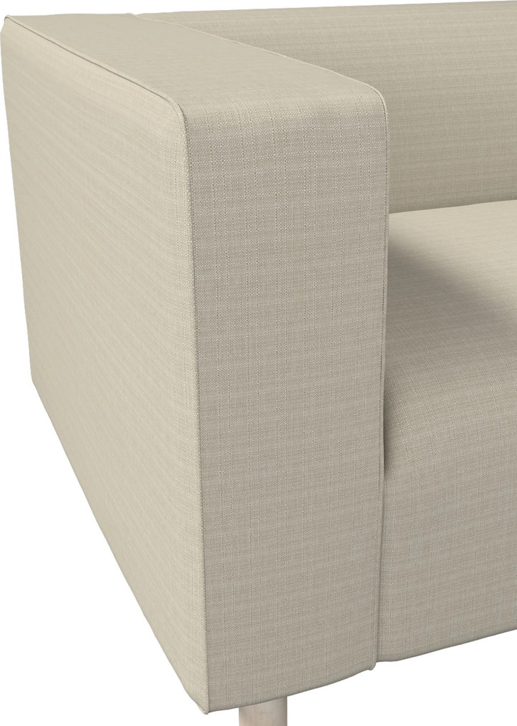 Potah na pohovku IKEA  Klippan 2-místná barva béžová látka pletený vzor