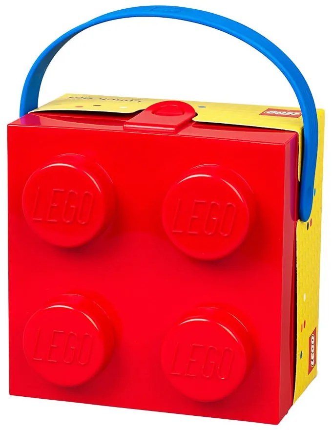 Červený úložný box s rukojetí LEGO® Biano.cz