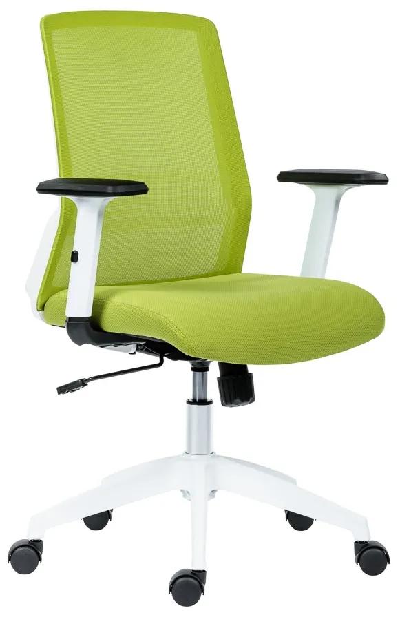 Kancelářská židle Novello WHITE zelená
